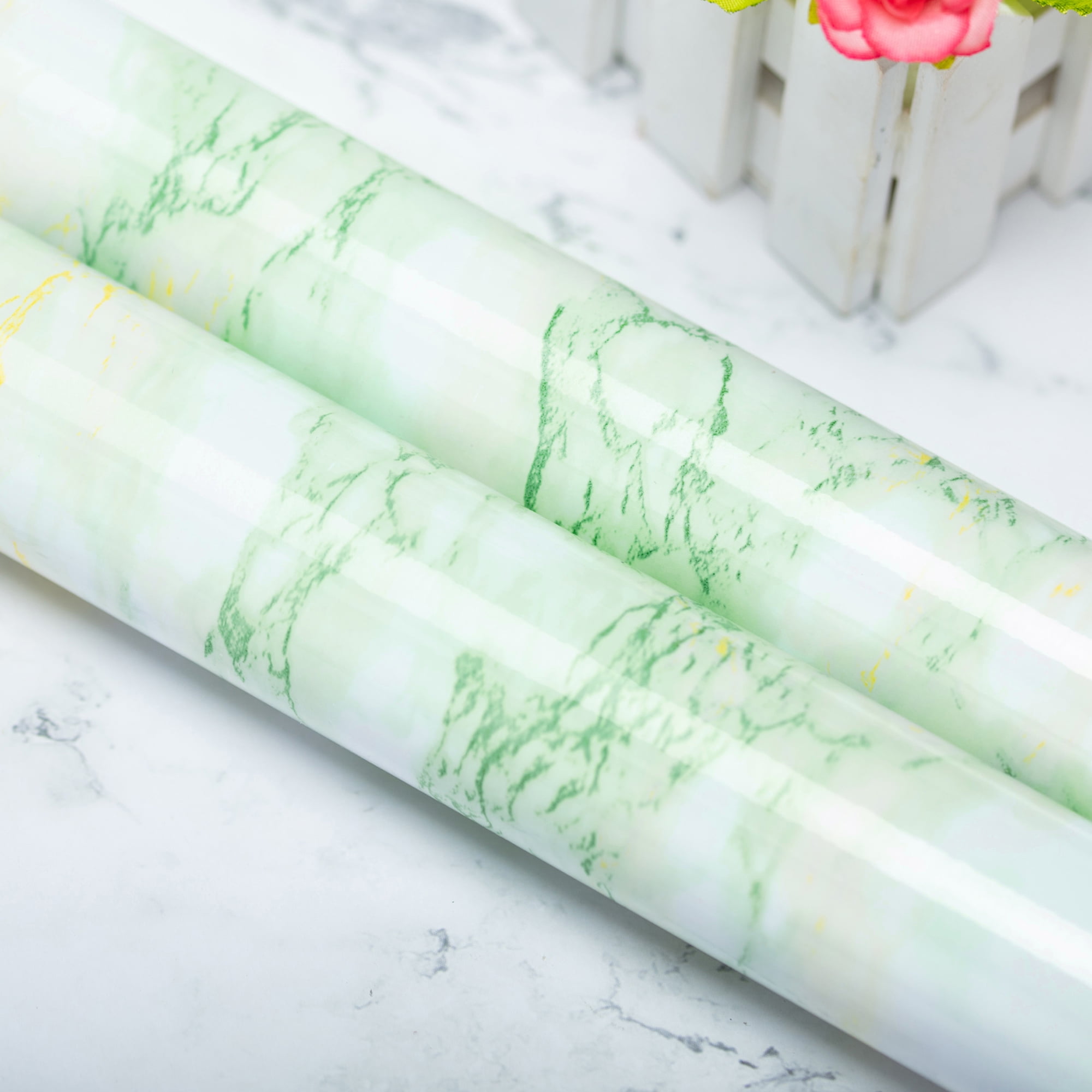 LELINTA Length:1M/ 5M, Width:40cm, DIY Self Adhesive Marble Wallpaper ...