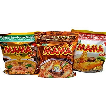Mama Instant Ramen Noodle Tom Yum Shrimp Flavour (Pack of 30),Original ...
