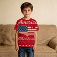 CONZONE 250 Anniversary Usa T Shirts For Child Kids Boys Letter Print ...