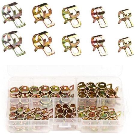 SICED Spring Clip Hose Clamps 75 Pieces Fuel Hose Clamp 6-10mm Kit Set ...