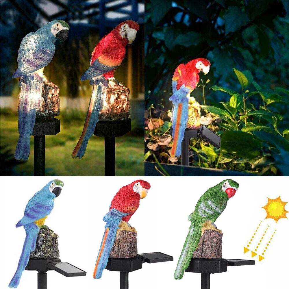 G·PEH LED Solar Parrot Garden Light Outdoor Garden Decorative Light for ...