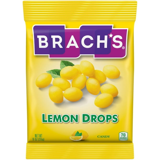 Brachs Lemon Drops Hard Candy Bag 9 Oz