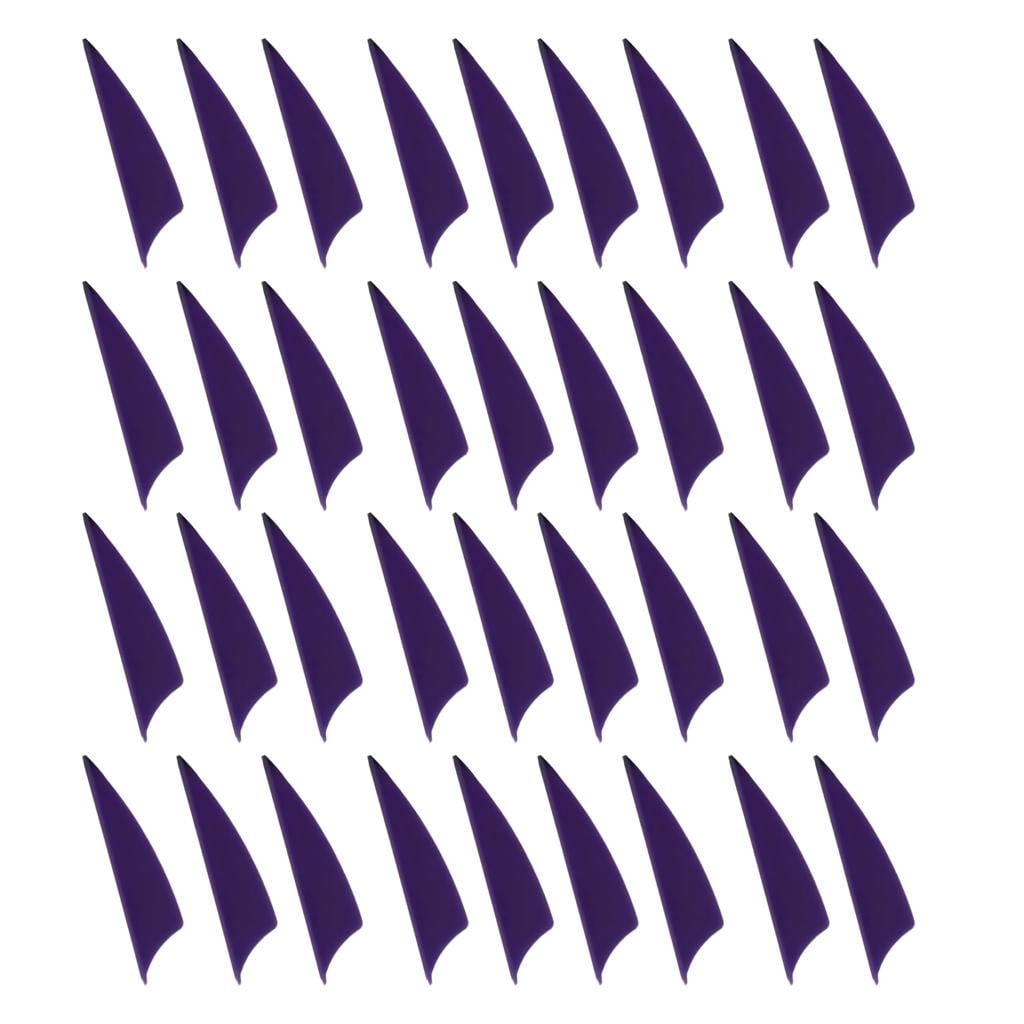 Recurve Bow TPU Gum Feather Fletching 1.75 In Universal Fletches 7 ...