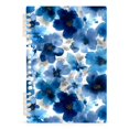 Blue and Gray Watercolor Flowers Notebook Detachable Coil Notebook ...