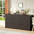 9-Drawer Dresser Large Storage and Anti-Tip Safety Fluted Design for ...