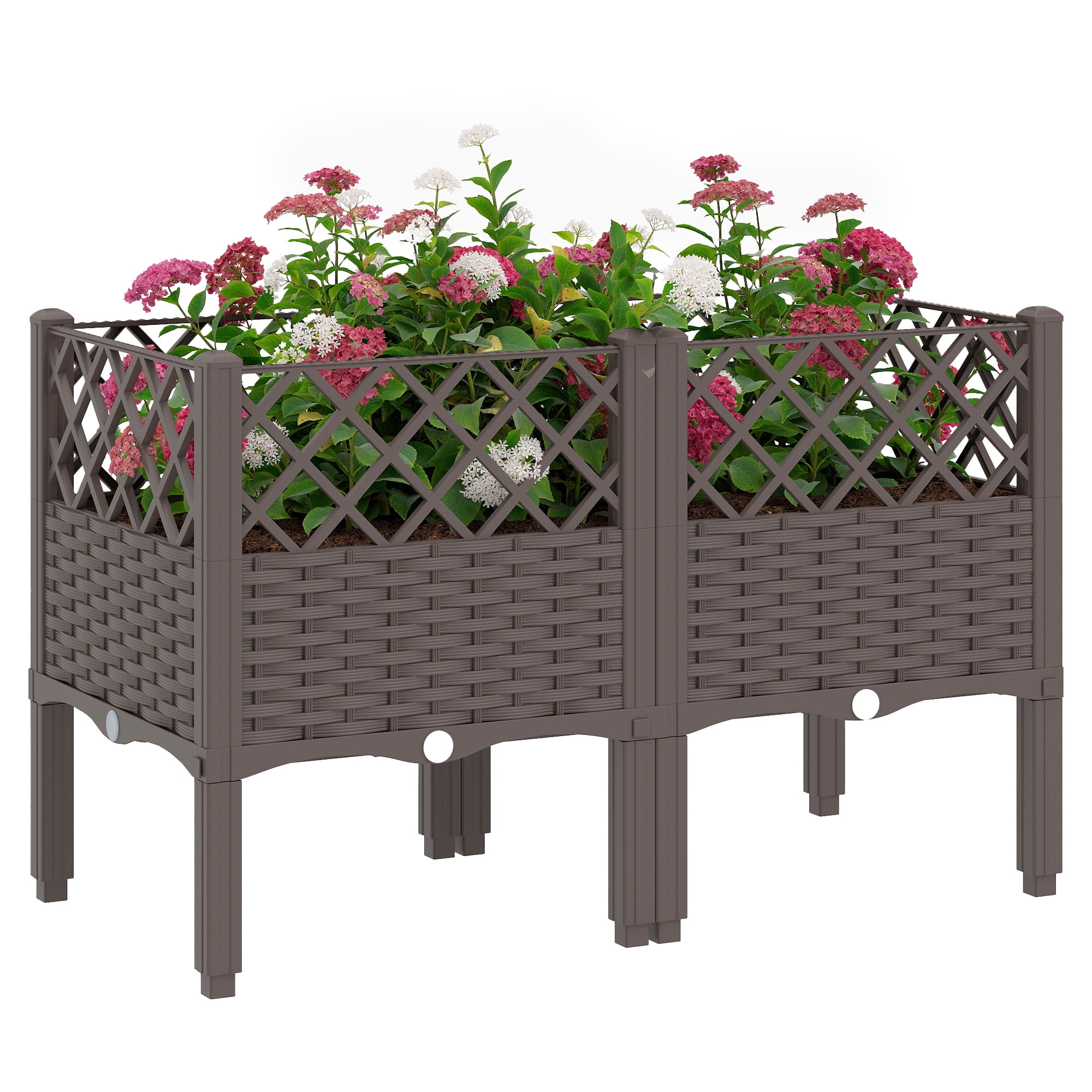 Click here for Outsunny Plastic Raised Garden Bed With Legs  31.5... prices