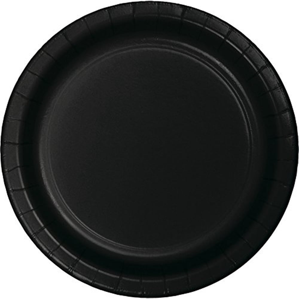 Creative Converting Black Dessert Plates, 75-Pack - Walmart.com ...