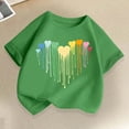 Babcutegg Cute Dripping Hearts Graphic T-Shirt For Girls, Soft Cotton ...