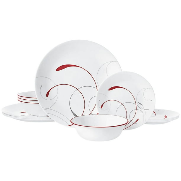 Corelle Splendor 12-Piece Glass Dinnerware Set (Service for 4 ...