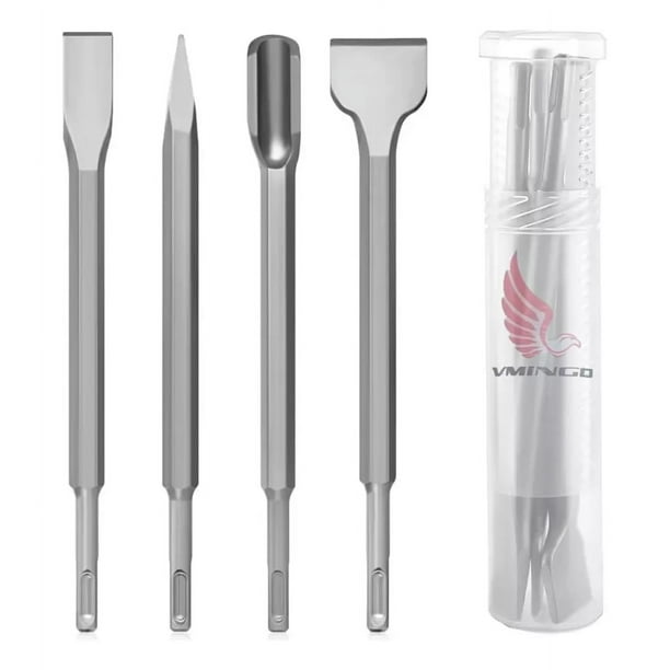 Kit Cincel Sds Taladro Rotomartillo Concreto Gurbia 25cm 4pz | Bodega Aurrera en línea