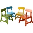 Lipper International 585MC Childs Square Table and 4 Chair Set, Multi ...