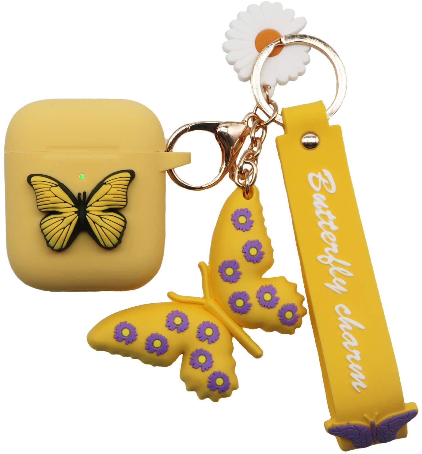 Compatible with AirPods Case Cute Waterproof Soft Silicone Protective ...