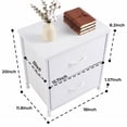 Alvantor 2/4-Drawer Dresser with Metal Frame & Wood Top, Fabric Storage ...