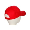 D&I Basic Baseball Cap Adjustable Closure Curved Visor Hat-Red ...
