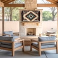 Abstract Ethnic Style Outdoor TV Cover 70 to 75 inch Retro Brown Green ...