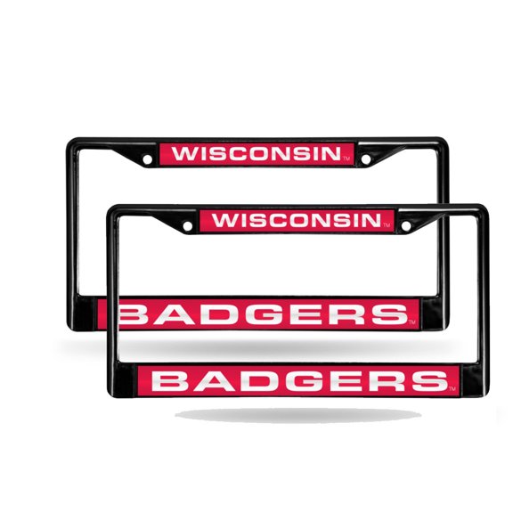 Wisconsin Badgers #1 Fan Metal License Plate - Walmart.com