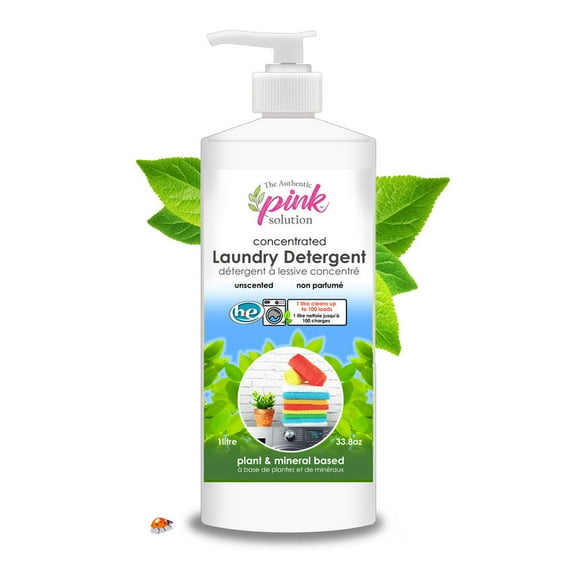 Pink Solution 1L Concentrated Laundry Detergent (Unscented)