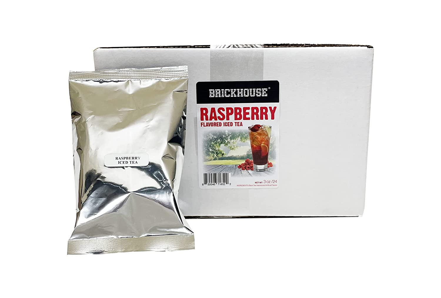 Brickhouse Raspberry Flavored Iced Tea, 24/3 oz packets, Loose Leaf ...