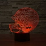Ticent LED Sports Bedroom Table Night Light - 3D Football Helmet Desk ...