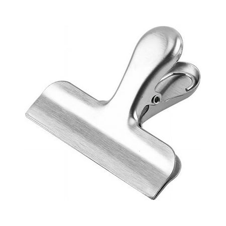 10 Pieces Stainless Steel Bag Clips, 76Mm Width Metal Clips, Closing ...