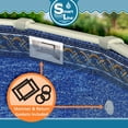 SmartLine 27' Round Braided Shimmer Unibead Above Ground Swimming Pool ...