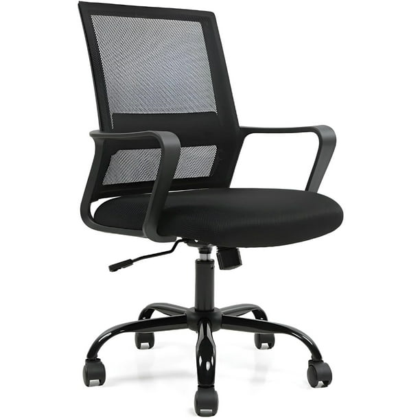 Swivel Mesh Office Desk Chair, Ergonomic Height Adjustable Computer ...