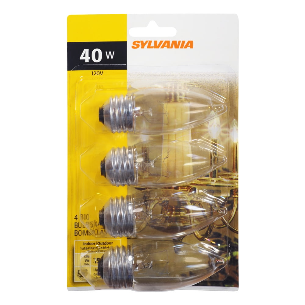 Sylvania 40W Clear Decorative Light Bulb - Walmart.com