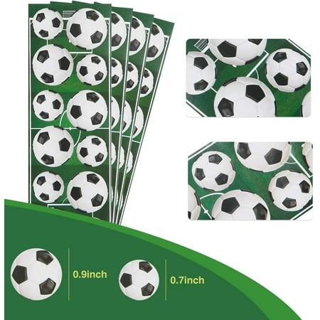 600 Pieces Self-Adhesive Football Stickers, Baseball Stickers, Soccer ...