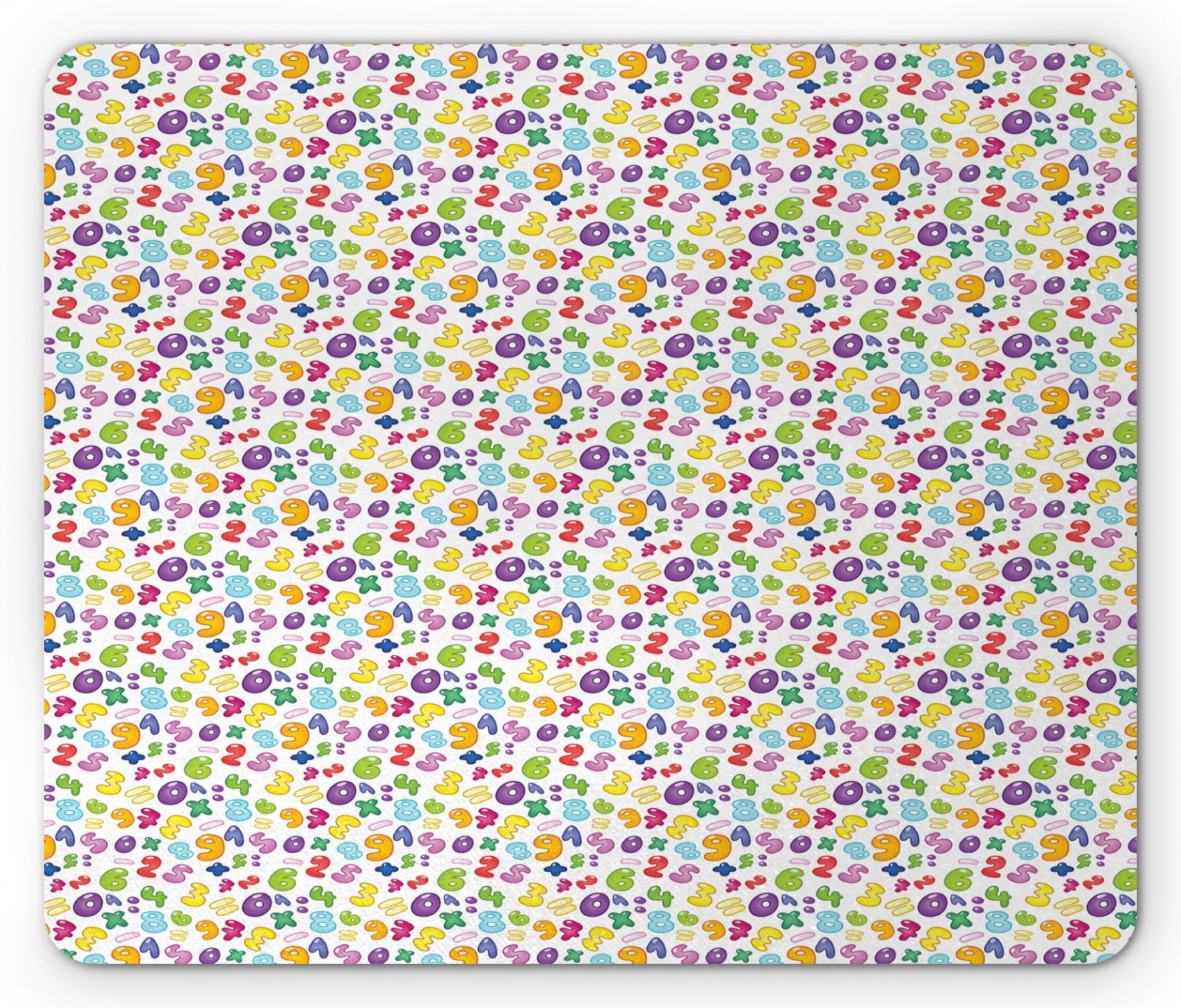 Numbers Mouse Pad, Bubble Style Numbers Equation Division Addition ...