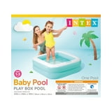 "Intex Kids Inflatable Swim Pool, 34""x34""x10"", Play Box Kiddie ...