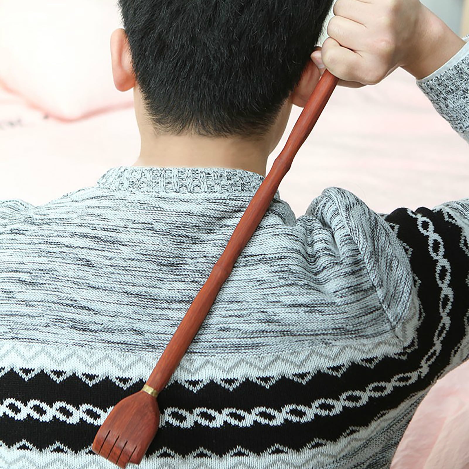 opvise Massager Back Scratcher Hand Shape Multipurpose Wood Relieve ...