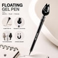 Magnetic Levitating Gel Pen, 0.5mm Full Needle Tip, Creative Black Tech ...
