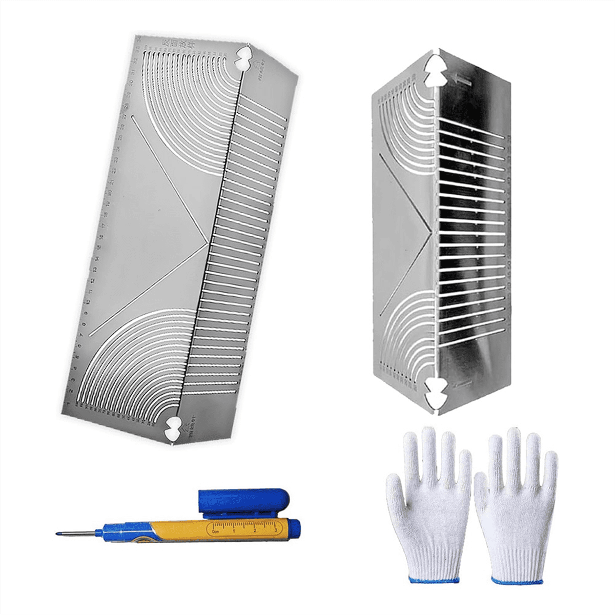 Precision Flex Angle & Arc Marking Tool,Adjustable Dual Purpose Angle & Arc Marker for Square ...