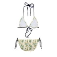 Chririnla Cactus Print Women's Bikini Sets Casual 3Piece Halter ...