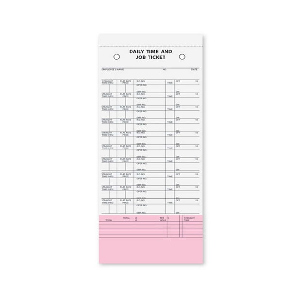 Daily Time & Job Ticket - Walmart.com - Walmart.com