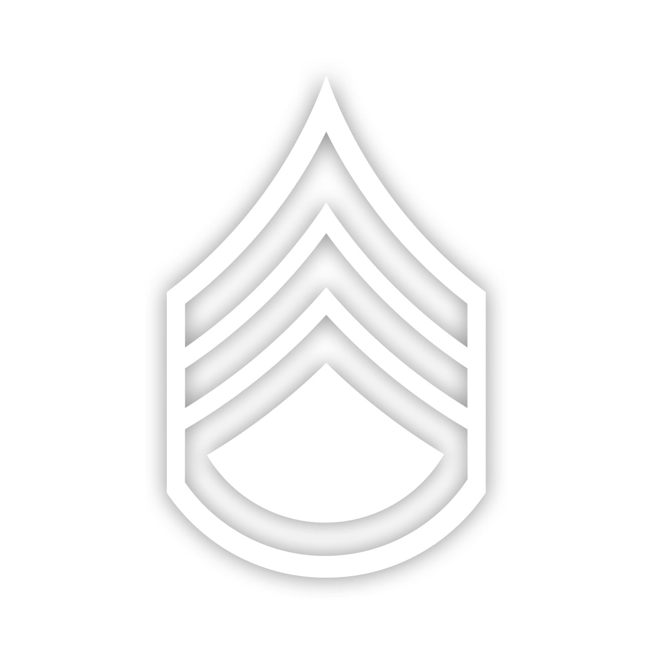 E-6 Staff Sergeant Rank Sticker Decal Die Cut - Self Adhesive Vinyl ...