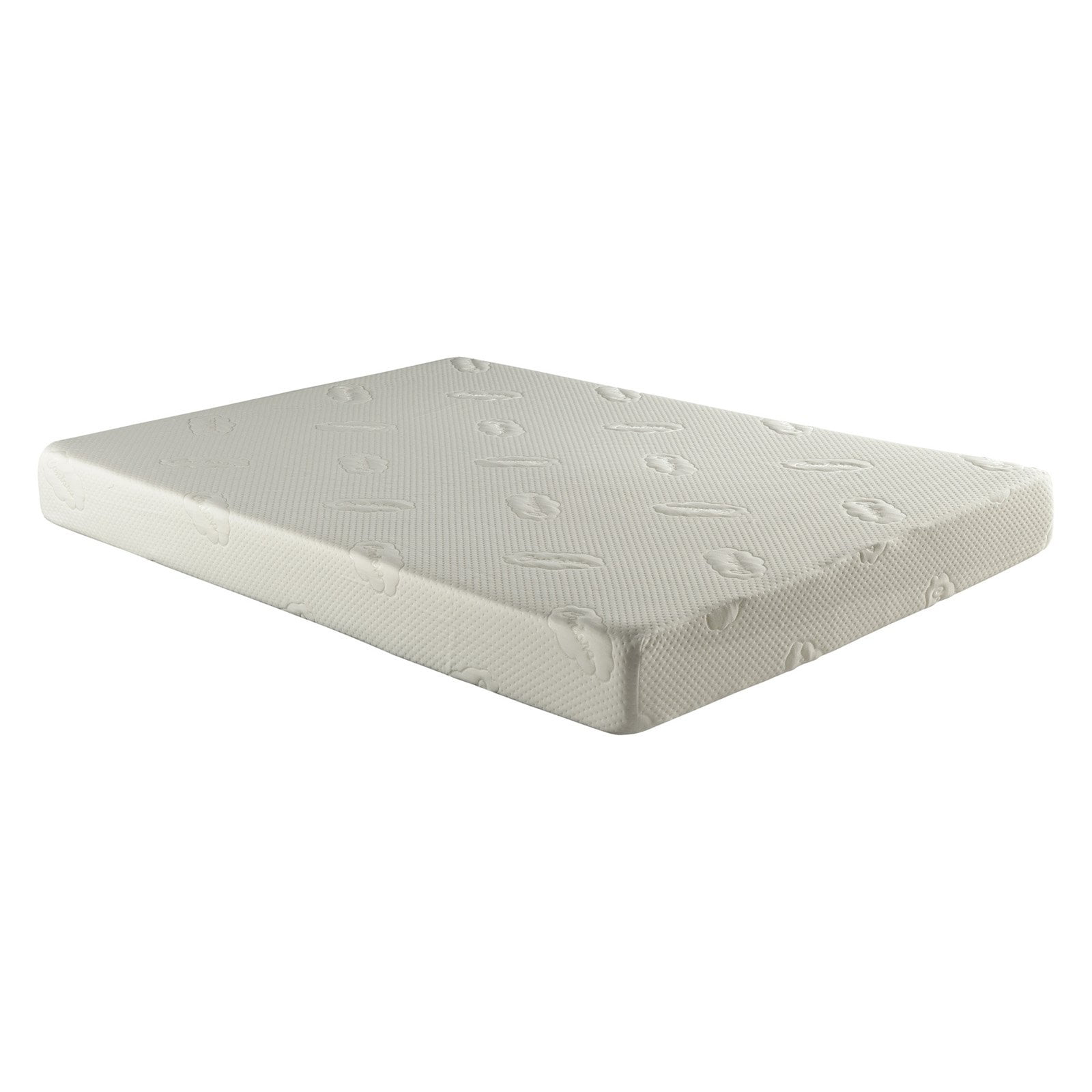 CoolSoft Memory Foam Gel 9" Mattress Queen & Ready to Assmble Woven ...
