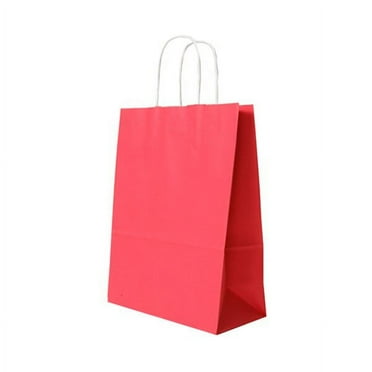 Walmart Large Red Paper Gift Bags - Bulk Pack Party Supplies - 12 ...