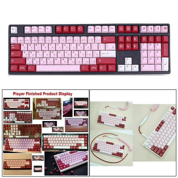 PBT 140 Keys Keycaps Cherry Profile DYE-Sub for Mechanical Keyboard ...