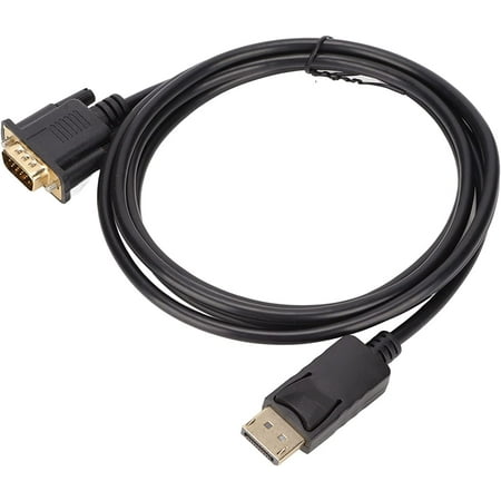 DP to VGA Cable 1.8M, HD 1080P DisplayPort to VGA Cable, Gold Plated ...
