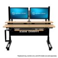 VersaDesk® Foundry Bench® 60" x 30" Portable Height Adjustable Standing ...