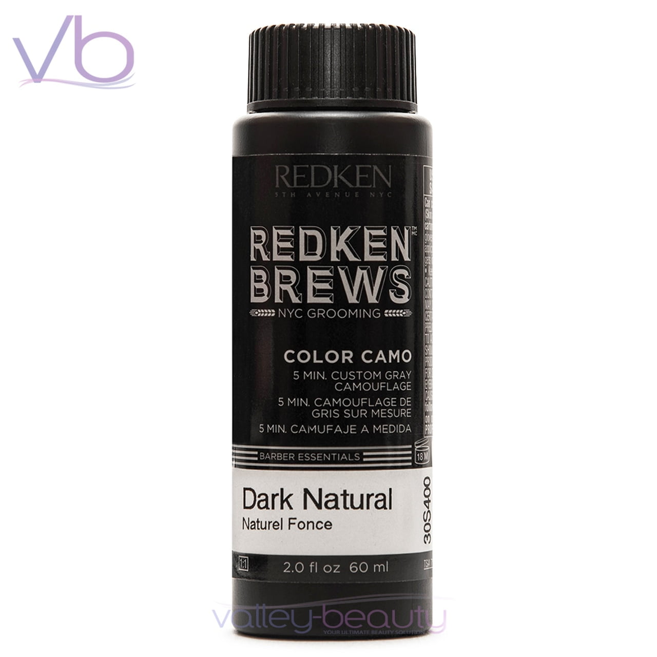 Redken Brews For Men 5 Minute Color Camo, Dark Natural shade for Grey ...