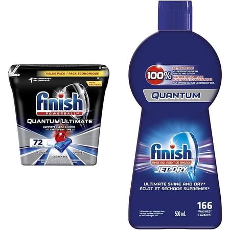 Dishwasher Detergent, Quantum Ultimate, Fresh, 72 Tablets & Jet-Dry ...