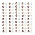 100 x 8 mm Pearl Buttons Mother of Pearl Shell Round Heads - Walmart.com
