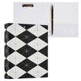 2 Pack PVC Round Ring Binders, 200 Sheet Capacity D-Ring File Folder ...