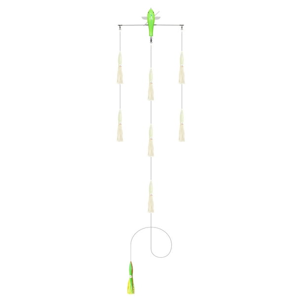 BLUEWING 18in Fishing Spreader Bar Starboard Walker Baits Bulb Squids ...