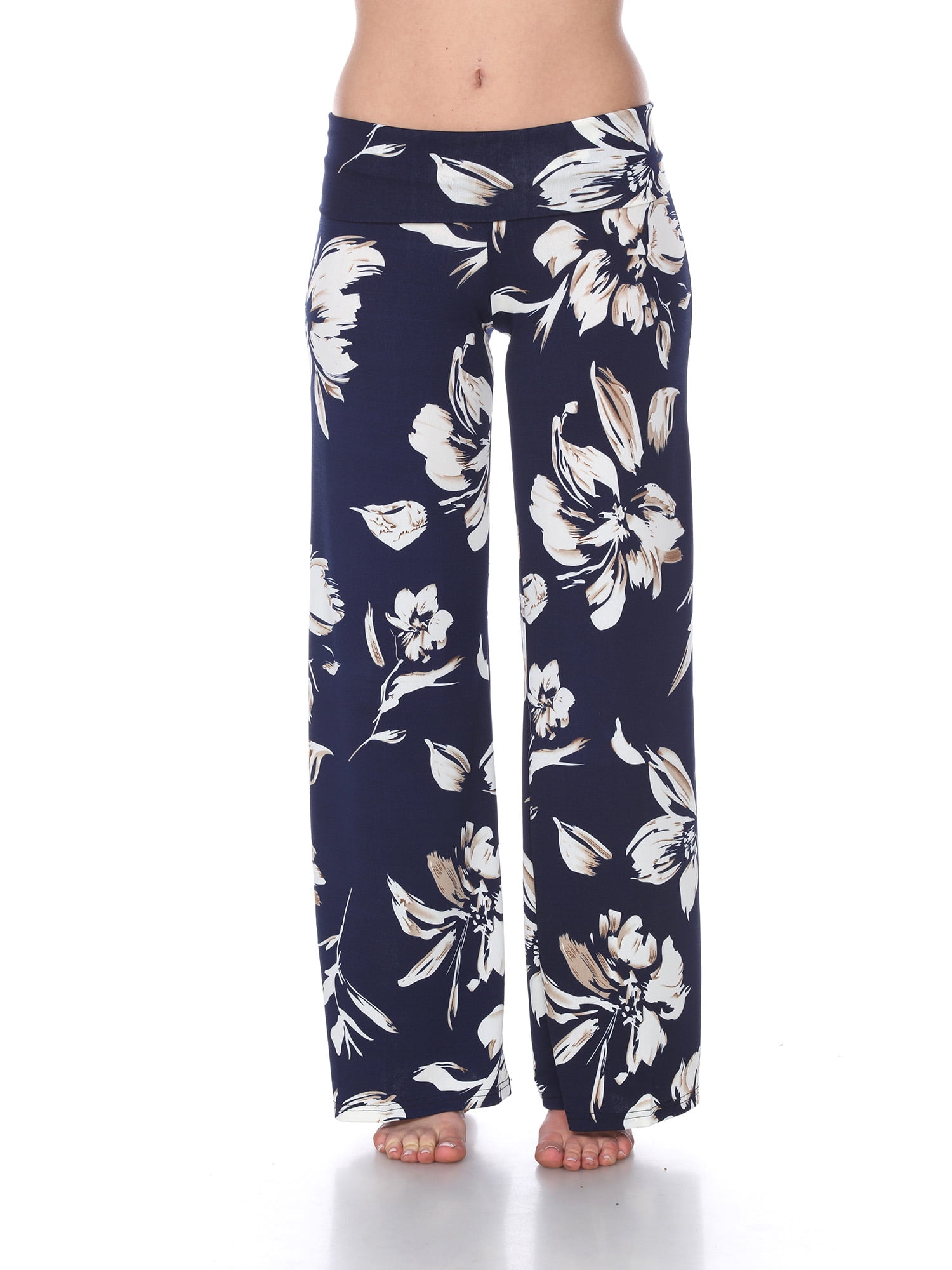 White Mark Women's Hawaiian Flower Palazzo Pants - Walmart.com