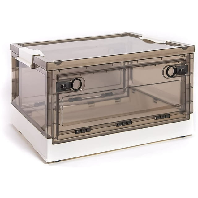 Quality Home Easy Tidy Stackable Side Opening Collapsible Storage Box ...