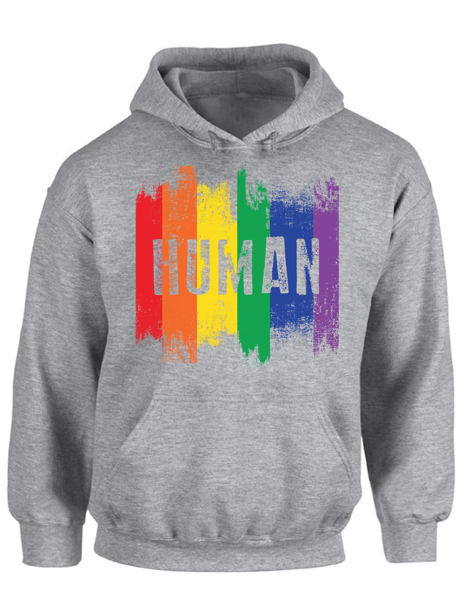 Awkward Styles Human Unisex Hoodie Gay Pride Flag Hoodie For Him Human