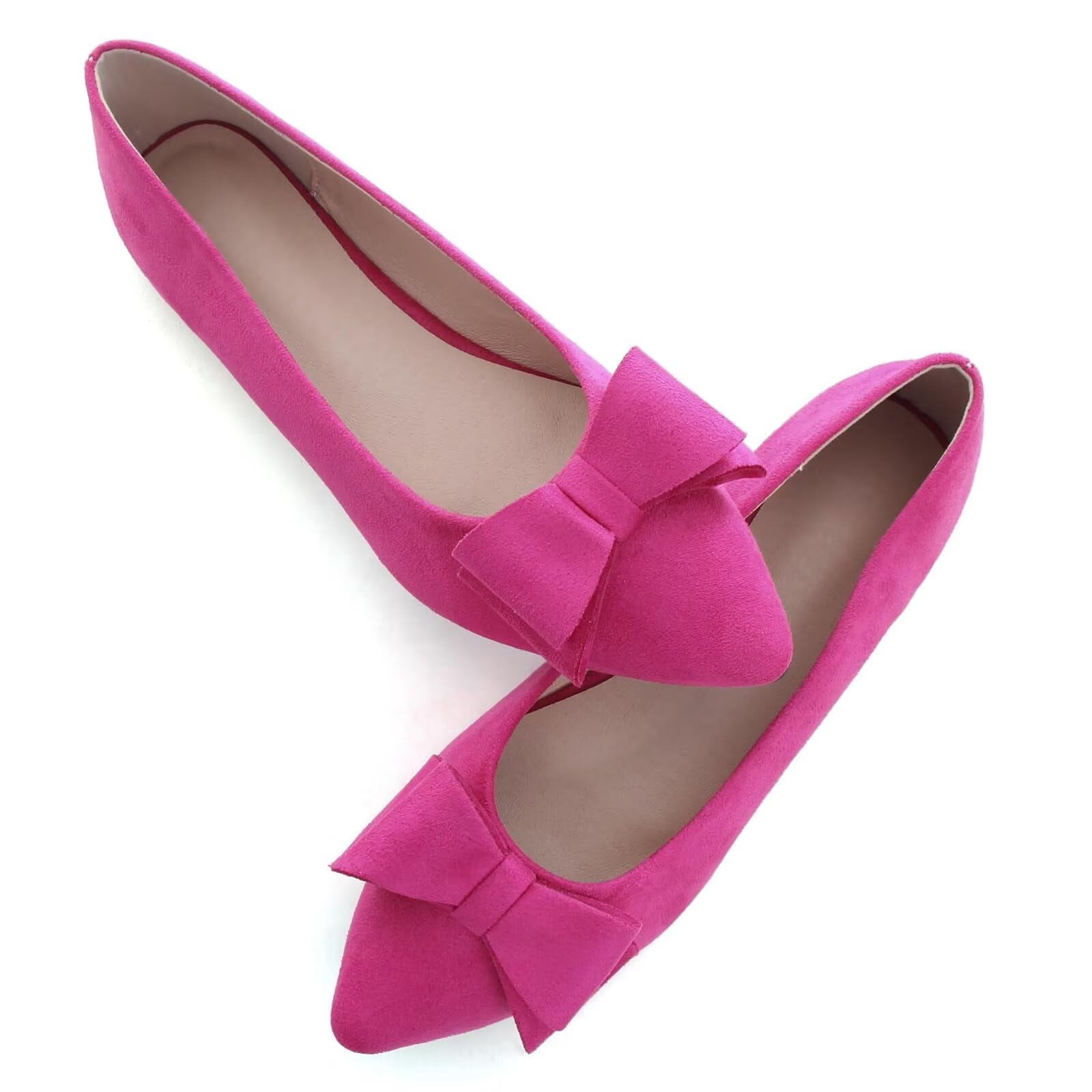 Zapatos planos SAILING LU con punta puntiaguda para mujer, color rosa ...